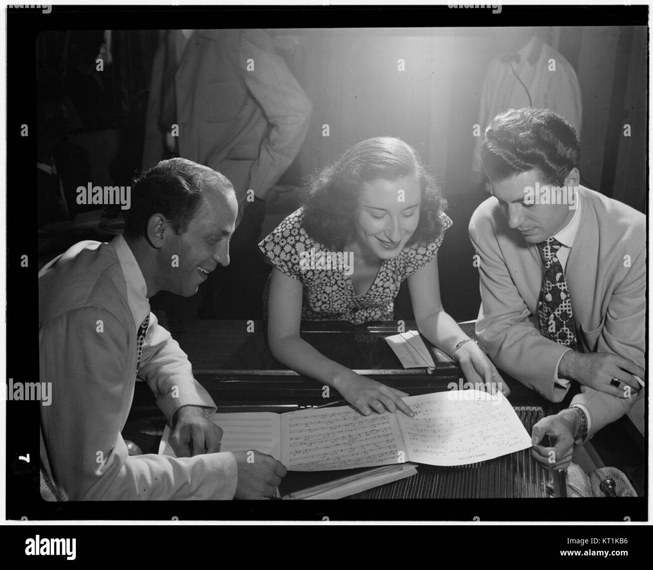 This photograph captures Clyde Lombardi, Barbara Carroll, and Chuck ...
