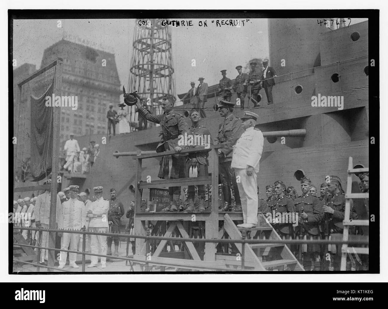Colonel Guthrie featured in a photograph taken during the filming of ...