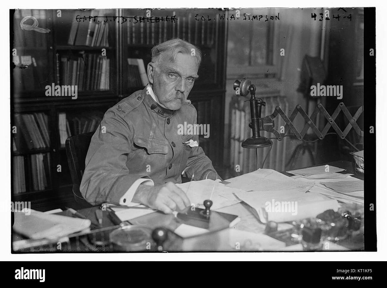 A portrait of Colonel W.A. Simpson, a prominent military figure ...