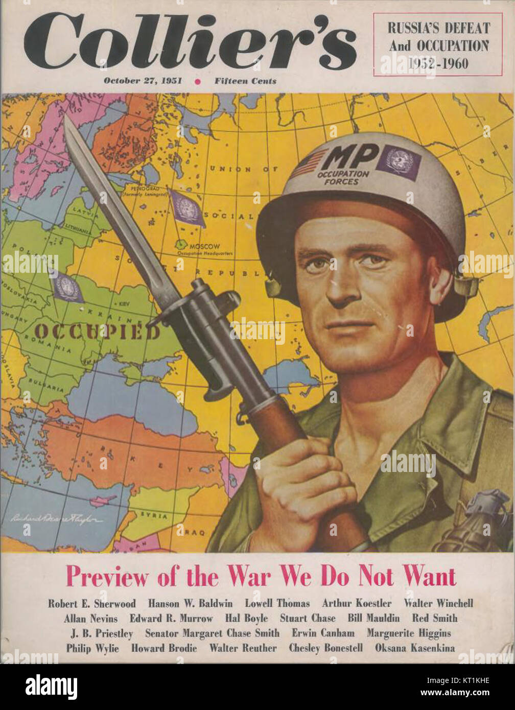 The cover of Collier's magazine from October 27, 1951, highlights a ...