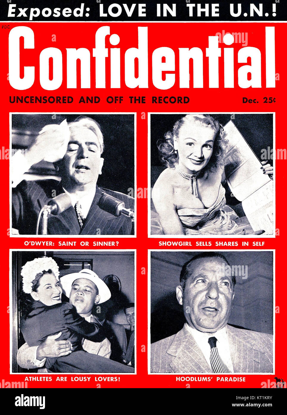 Confidential December 1952 refers to a document or communication from ...