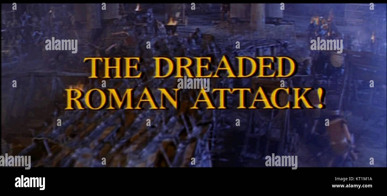 A screenshot from the 1963 film 'Cleopatra,' featuring scenes from the ...