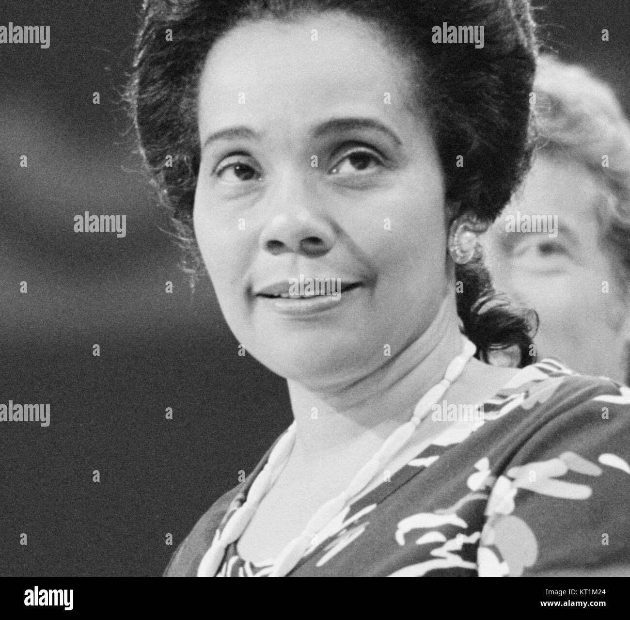 Photograph of Coretta Scott King at the Democratic National Convention ...