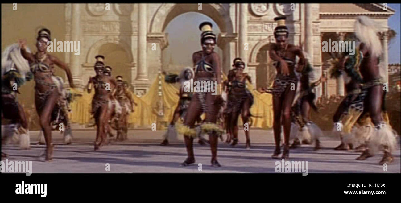 This image is a screenshot from the 1963 film trailer for Cleopatra ...