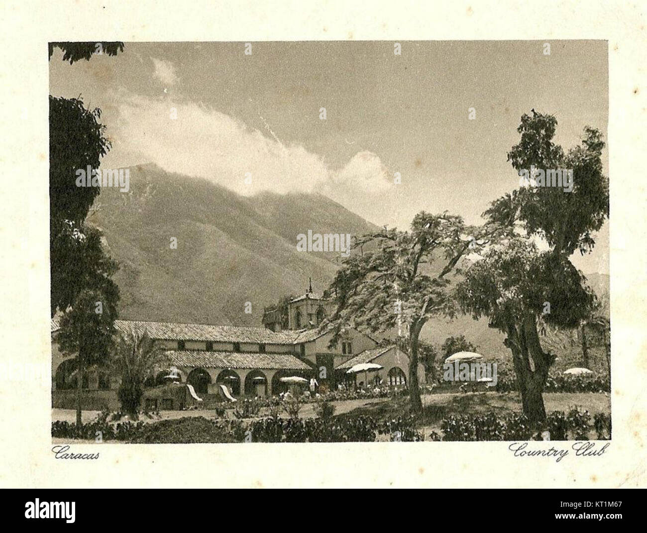 The image depicts the Country Club in Caracas, Venezuela, in 1950 ...