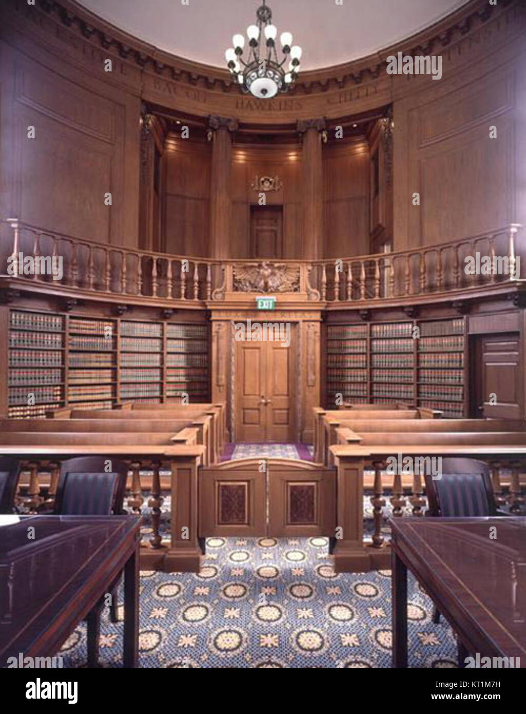 Courtroom, Byron R. White U.S. Courthouse today Stock Photo - Alamy