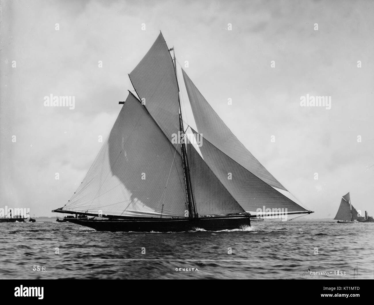 Historic sailing cutter Black and White Stock Photos & Images - Alamy
