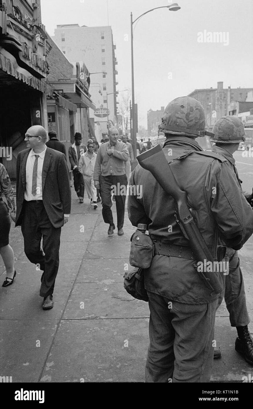 Photograph showing the aftermath of the April 1968 riots in Washington ...