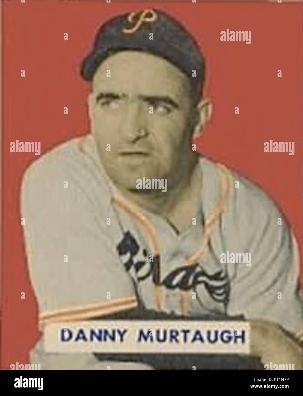The 1949 Bowman card featuring Danny Murtaugh, an American baseball ...