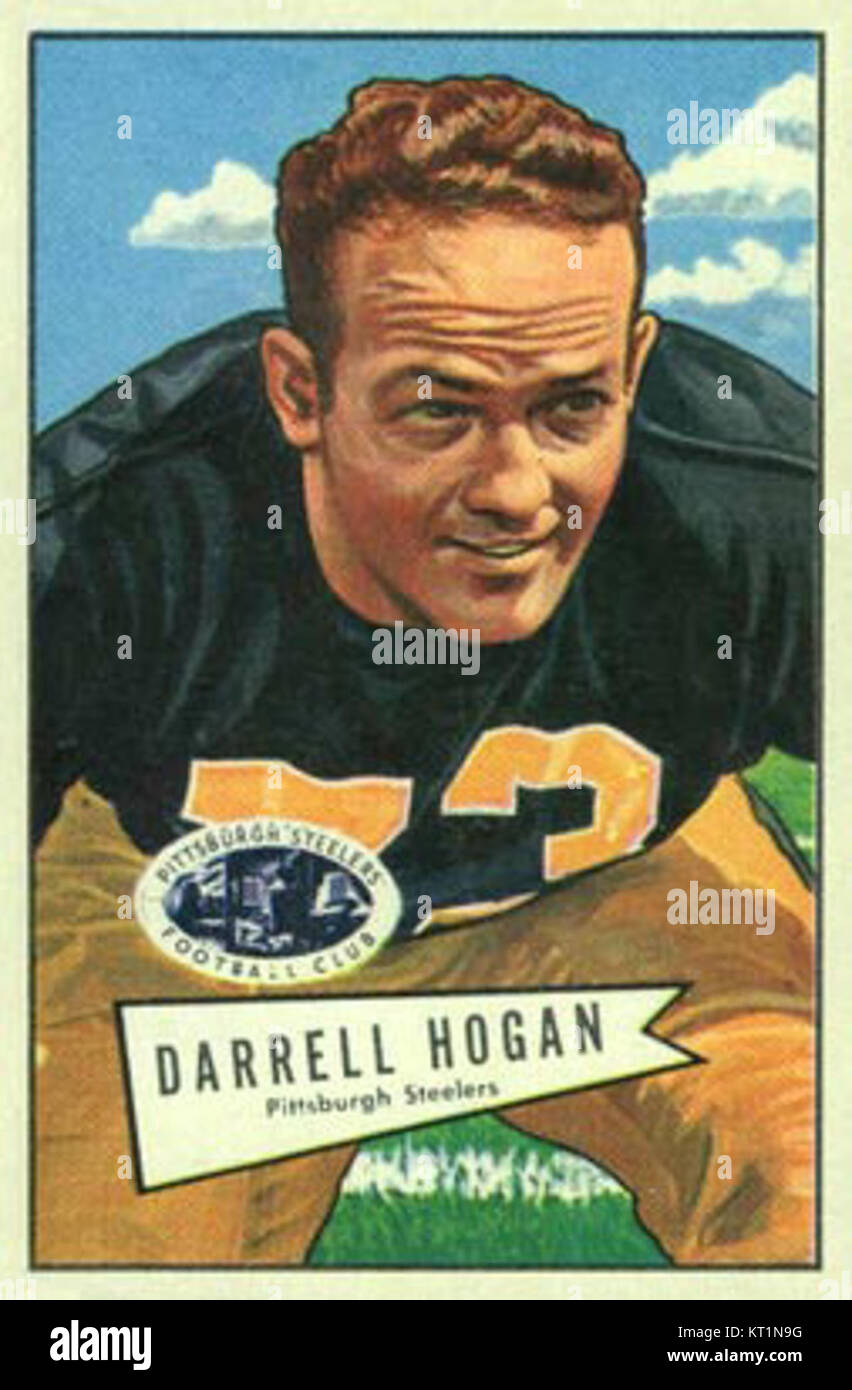 This 1952 Bowman Large card features Darrell Hogan, a notable baseball ...