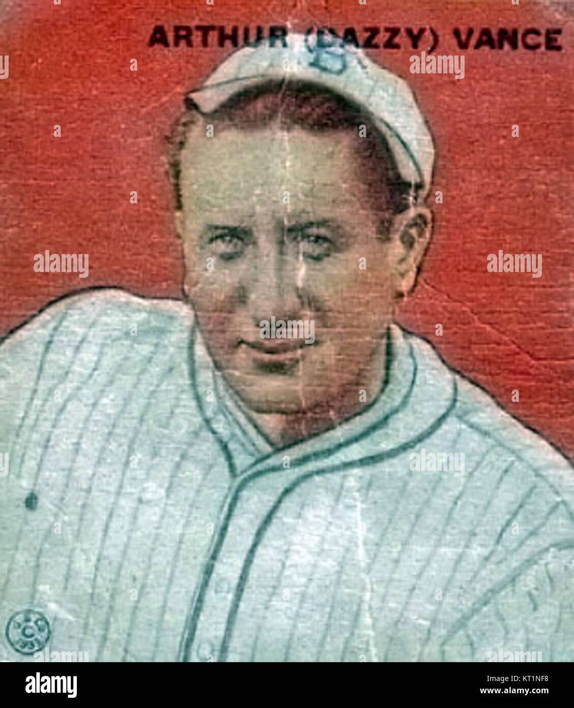 This is a 1933 Goudey baseball card of Dazzy Vance, a legendary pitcher ...