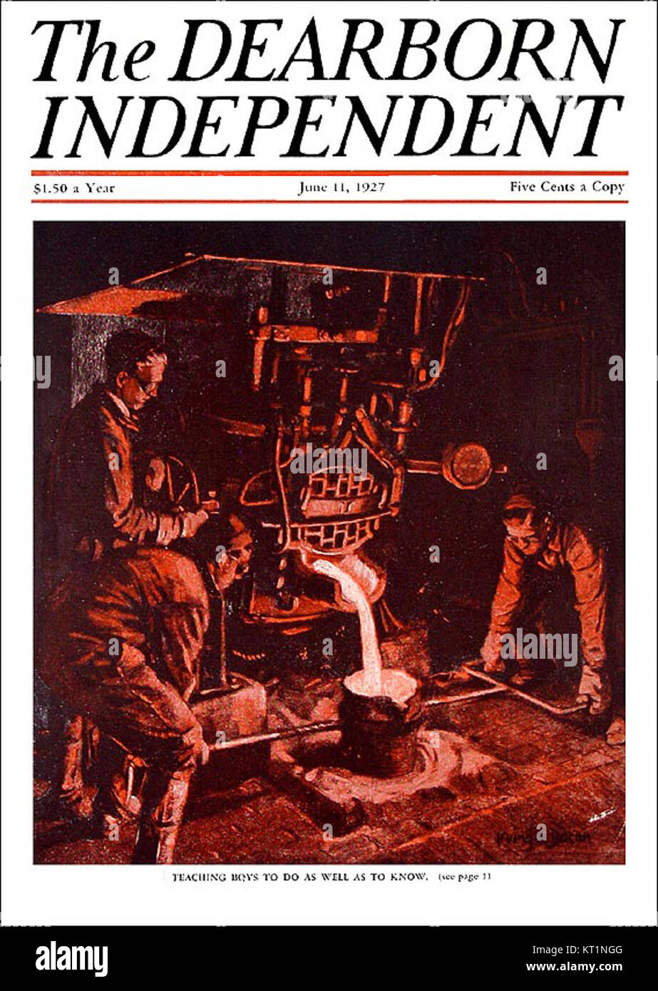 A 1927 publication from the Dearborn Independent, featuring historical ...