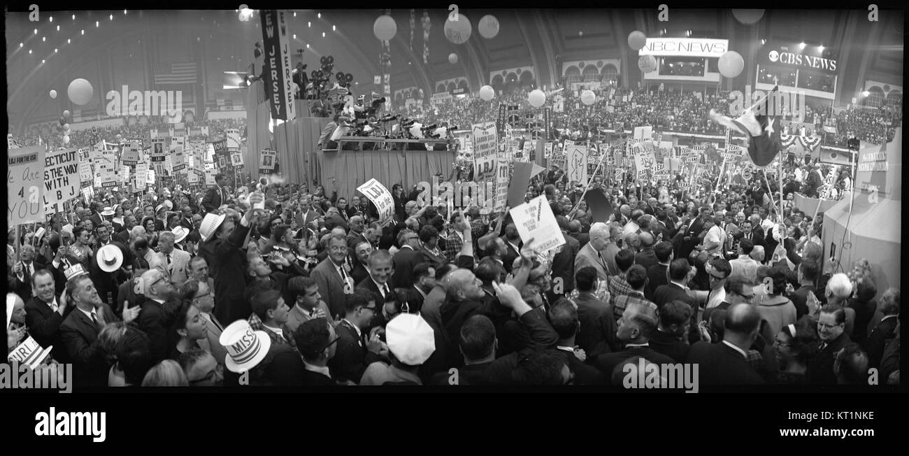 The 1964 Democratic National Convention in Atlantic City, New Jersey ...