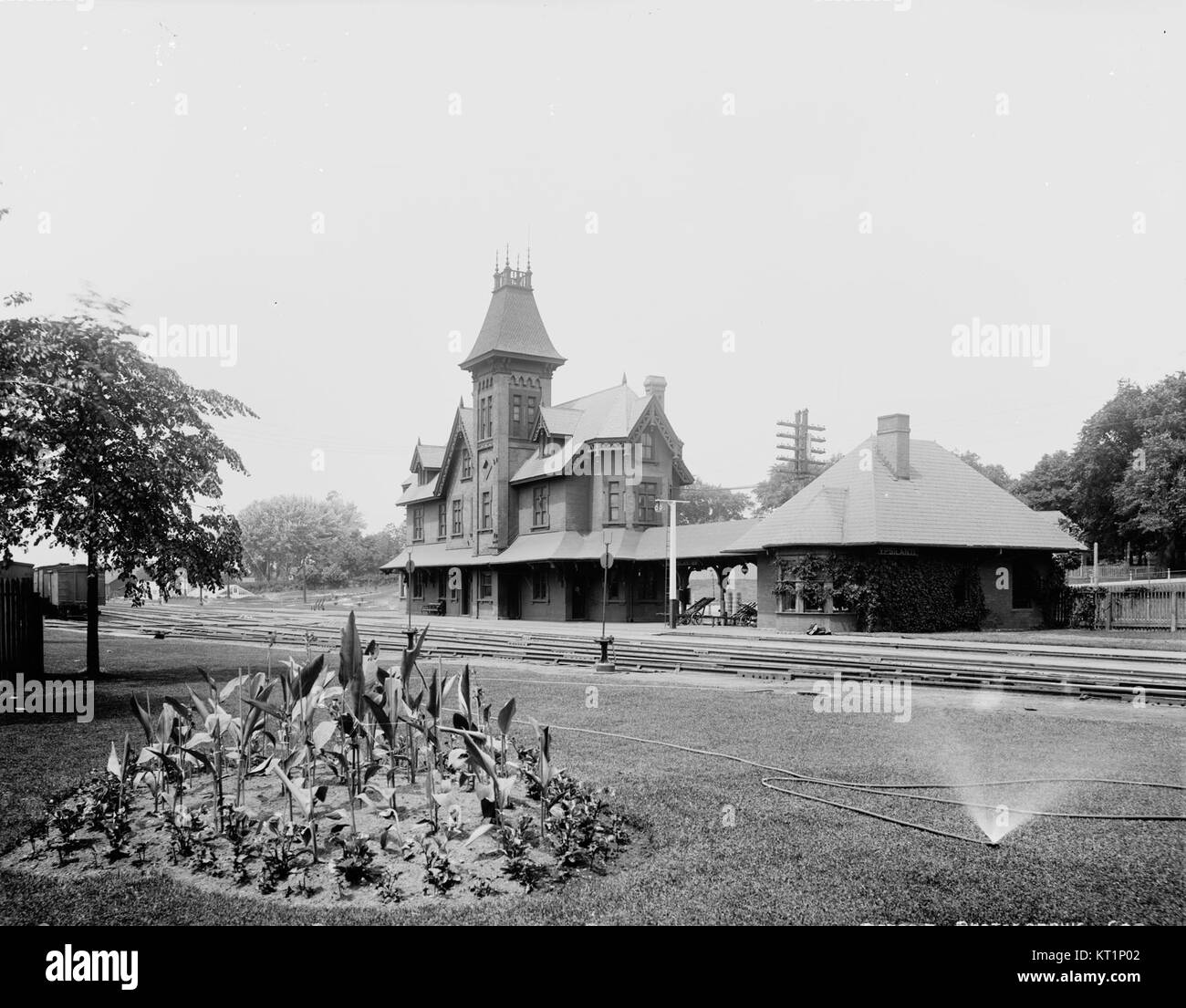 This image showcases the Michigan Central Station in Ypsilanti ...
