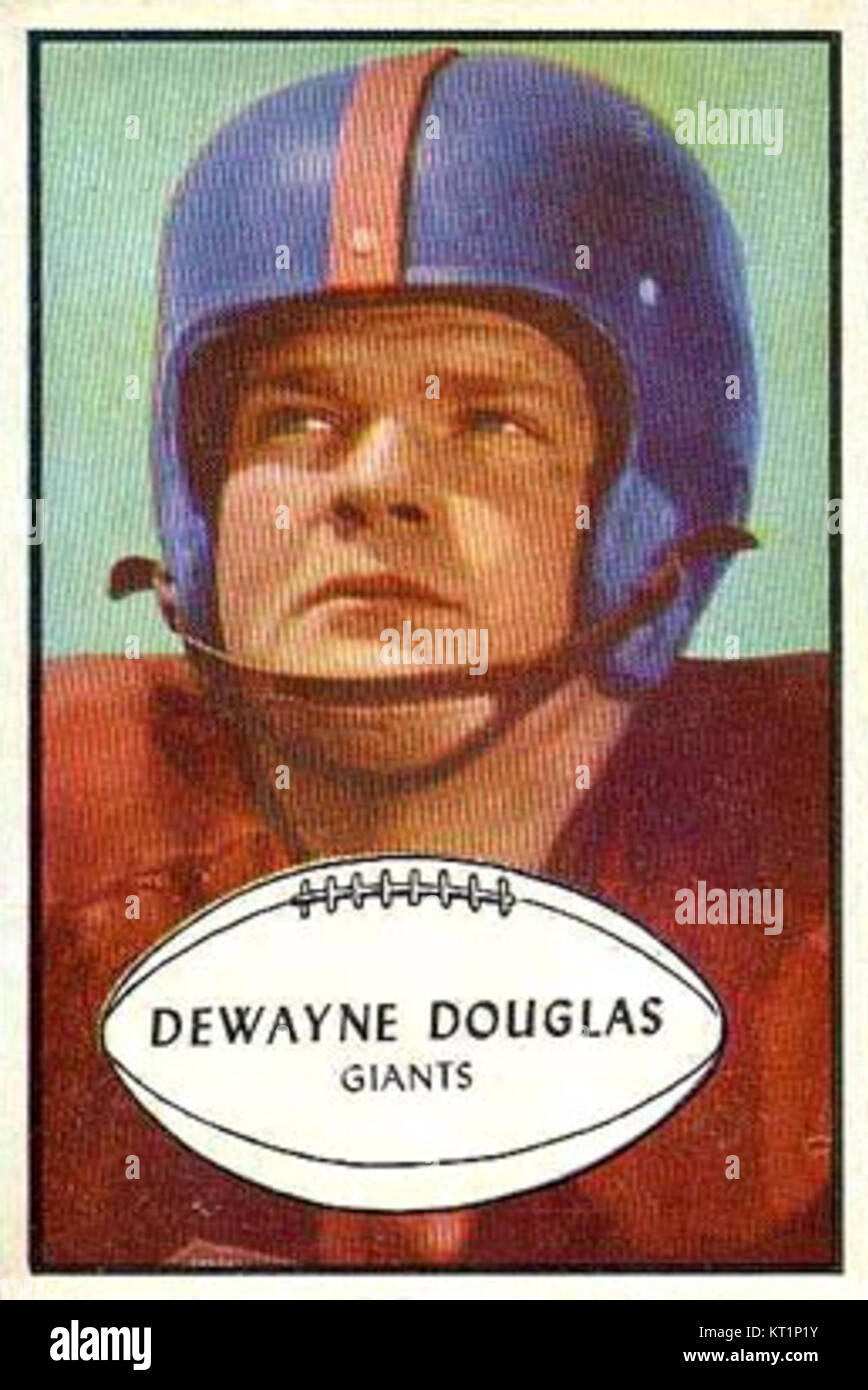 Dewayne Douglas - 1953 Bowman Stock Photo - Alamy