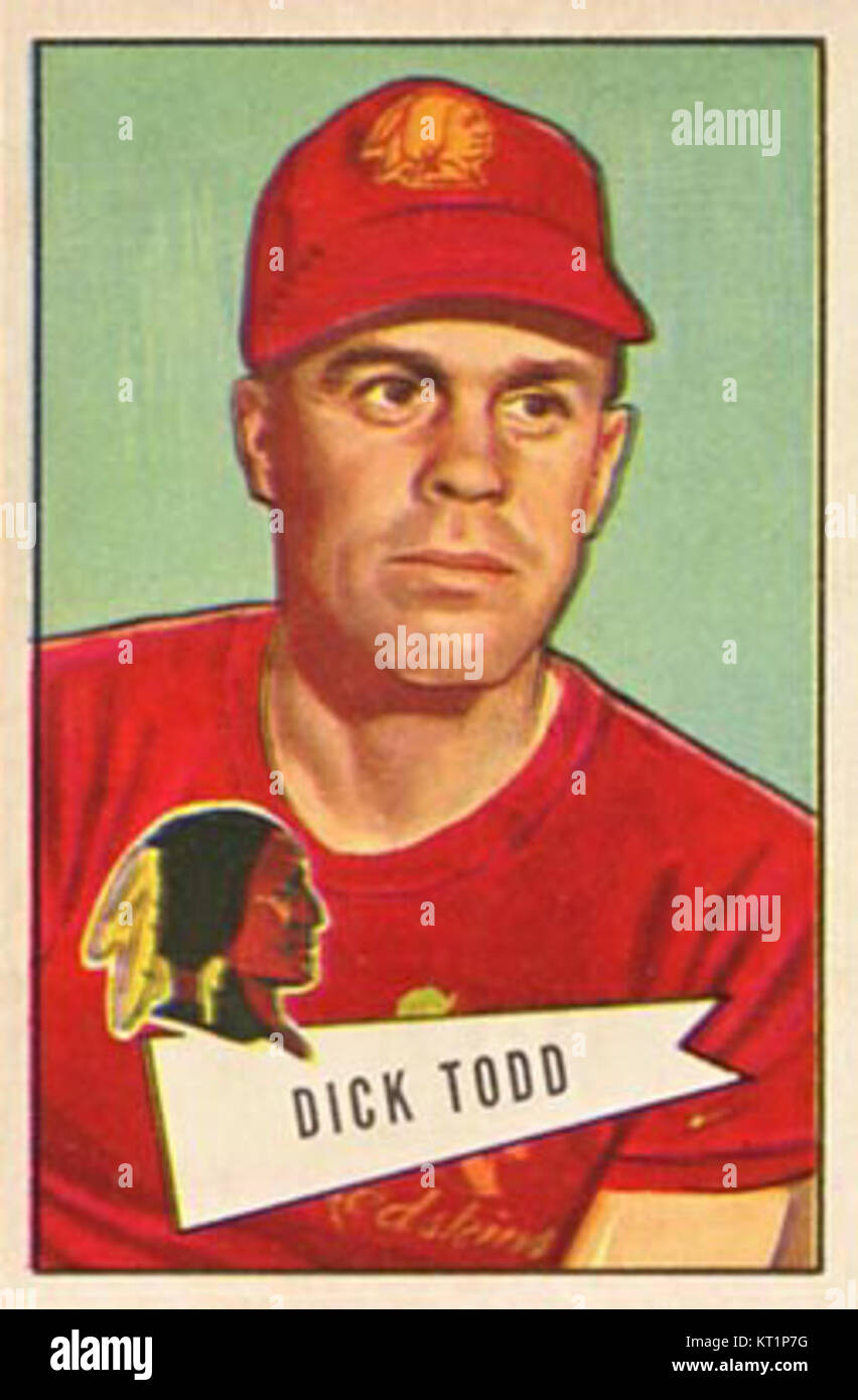 Dick Todd was a notable professional baseball player, and this item ...
