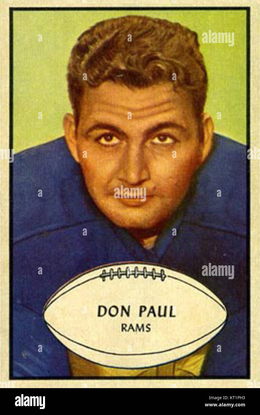 Don Paul - 1953 Bowman Stock Photo - Alamy