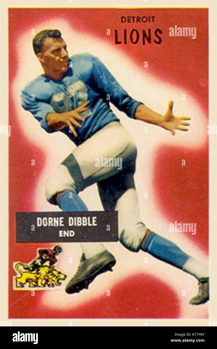 Dorne Dibble, featured in the 1955 Bowman set, was a professional ...