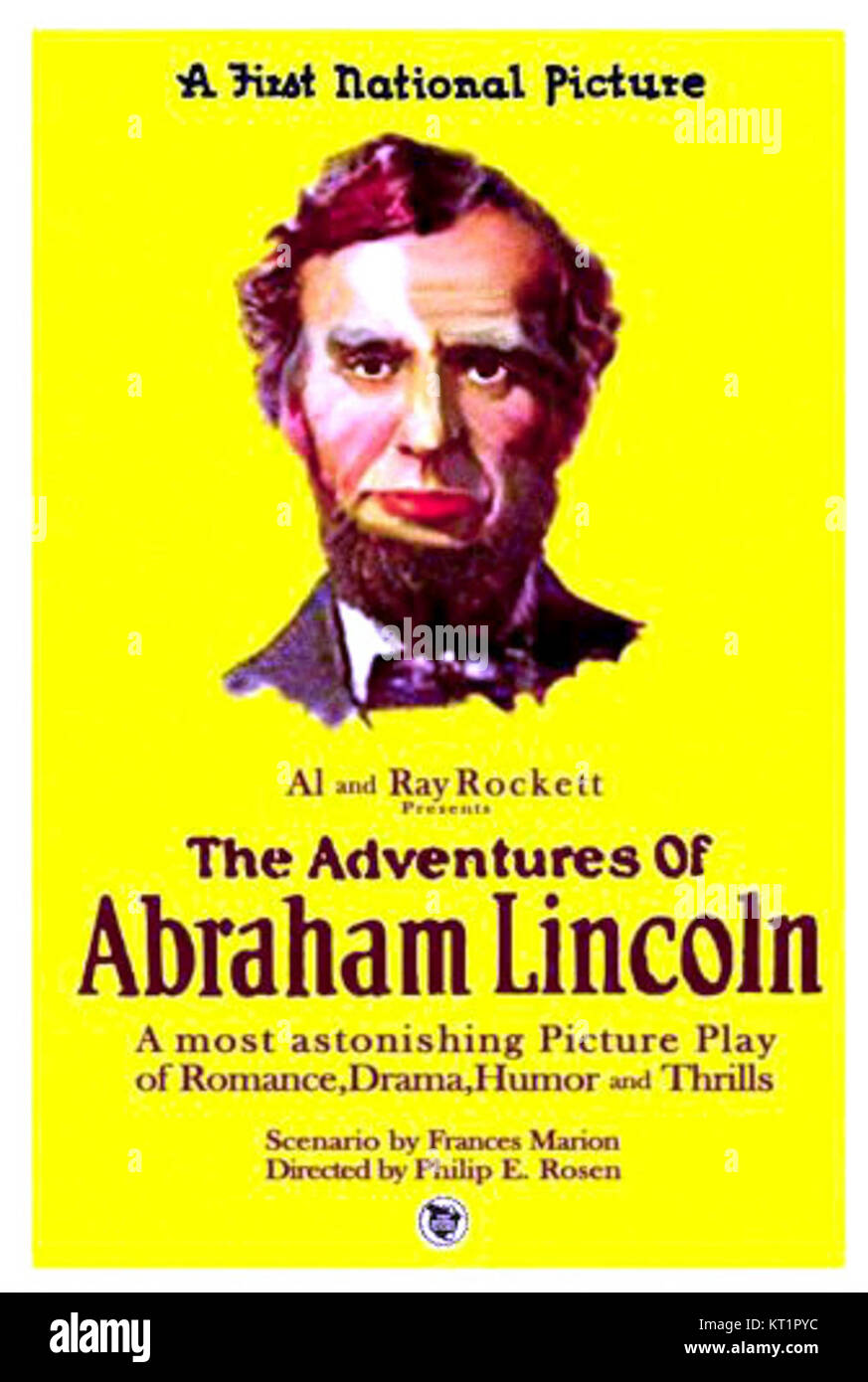 Dramatic Life of Abraham Lincoln poster Stock Photo - Alamy
