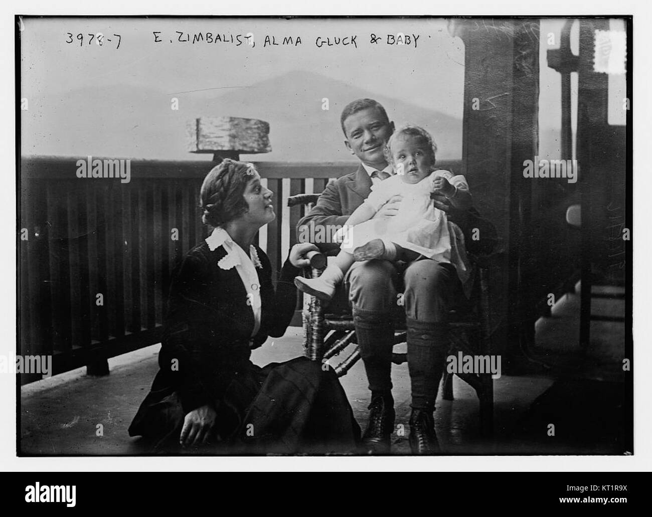 This photograph shows renowned violinist E. Zimbalist, opera singer ...