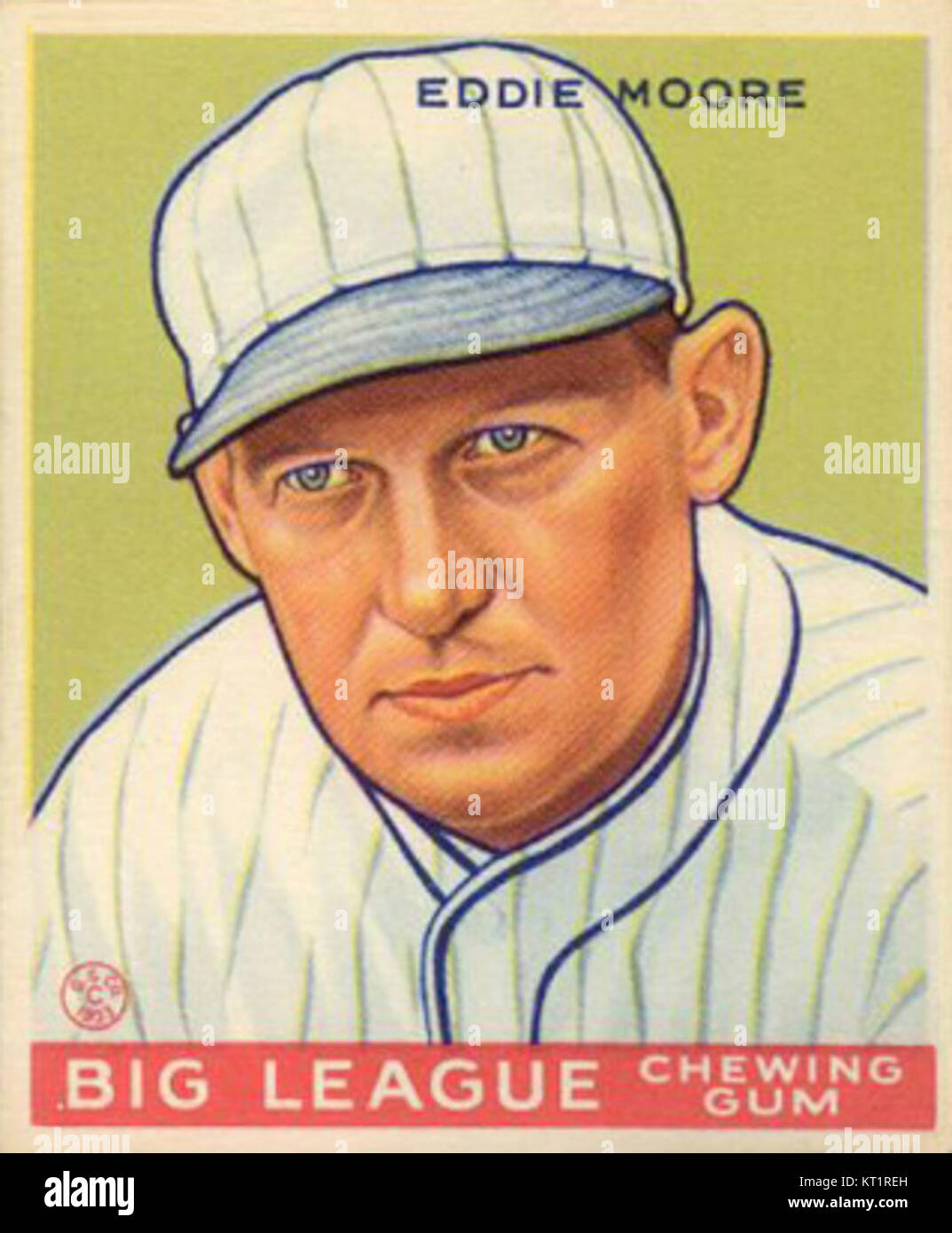 The Eddie Moore Goudey card is a collectible baseball card from the ...