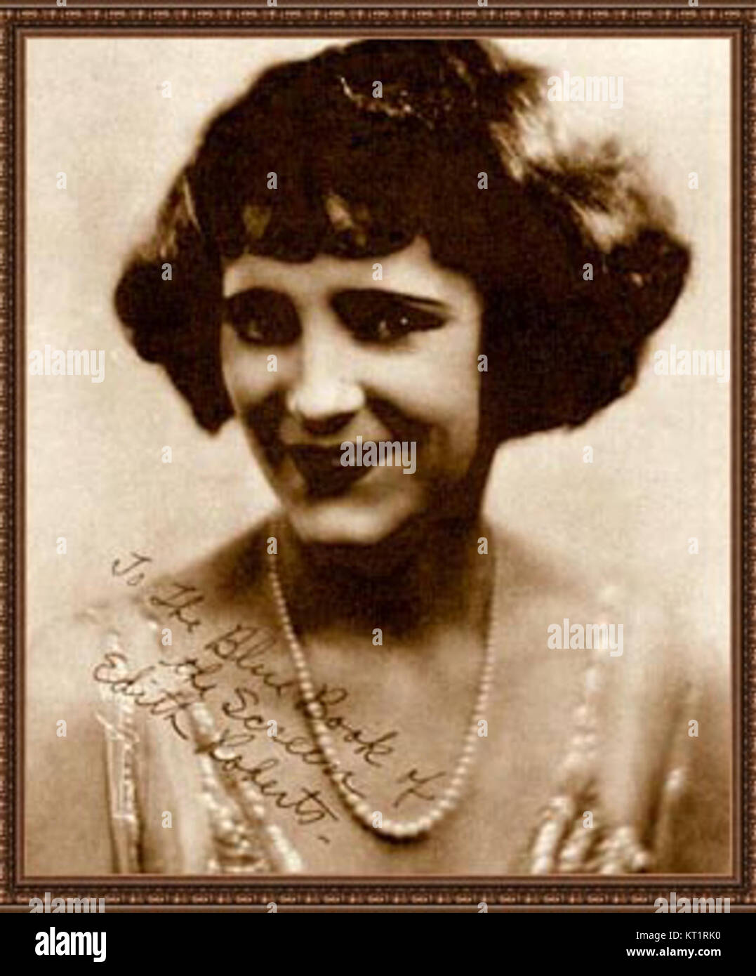 Edith Roberts was an American actress who was featured in The Blue Book ...