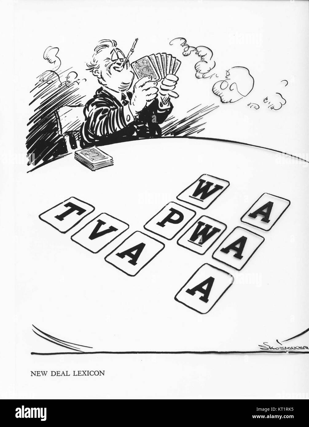 Cartoon deal Black and White Stock Photos & Images - Alamy