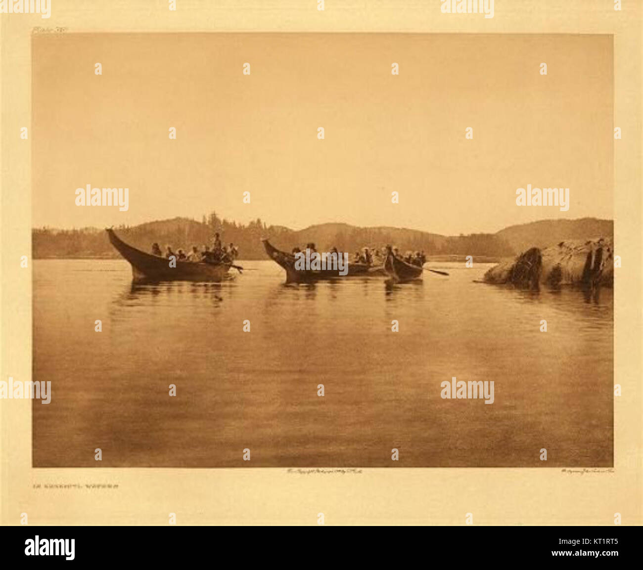 Edward Curtis photograph from his collection, depicting a Native ...
