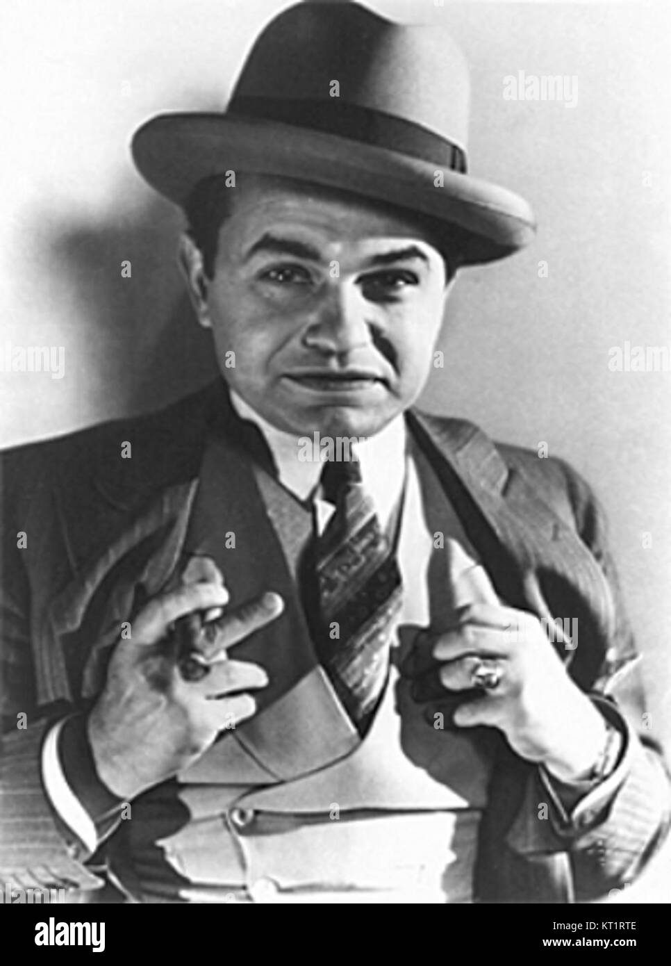Edward G. Robinson was a prominent American actor known for his roles ...