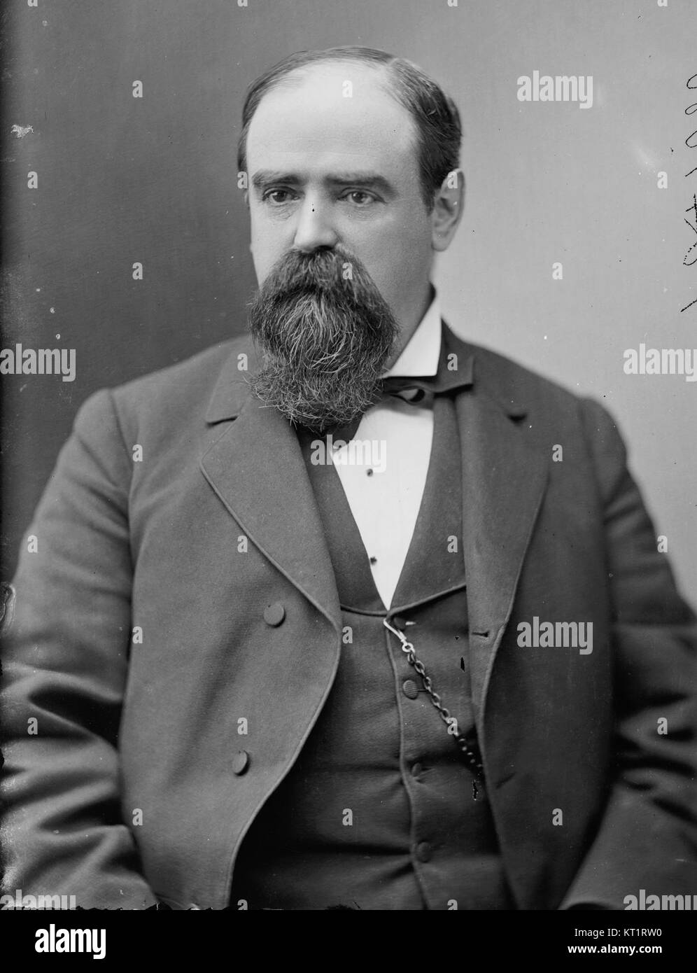 A vintage photograph of Edward Overton Jr., an American politician ...