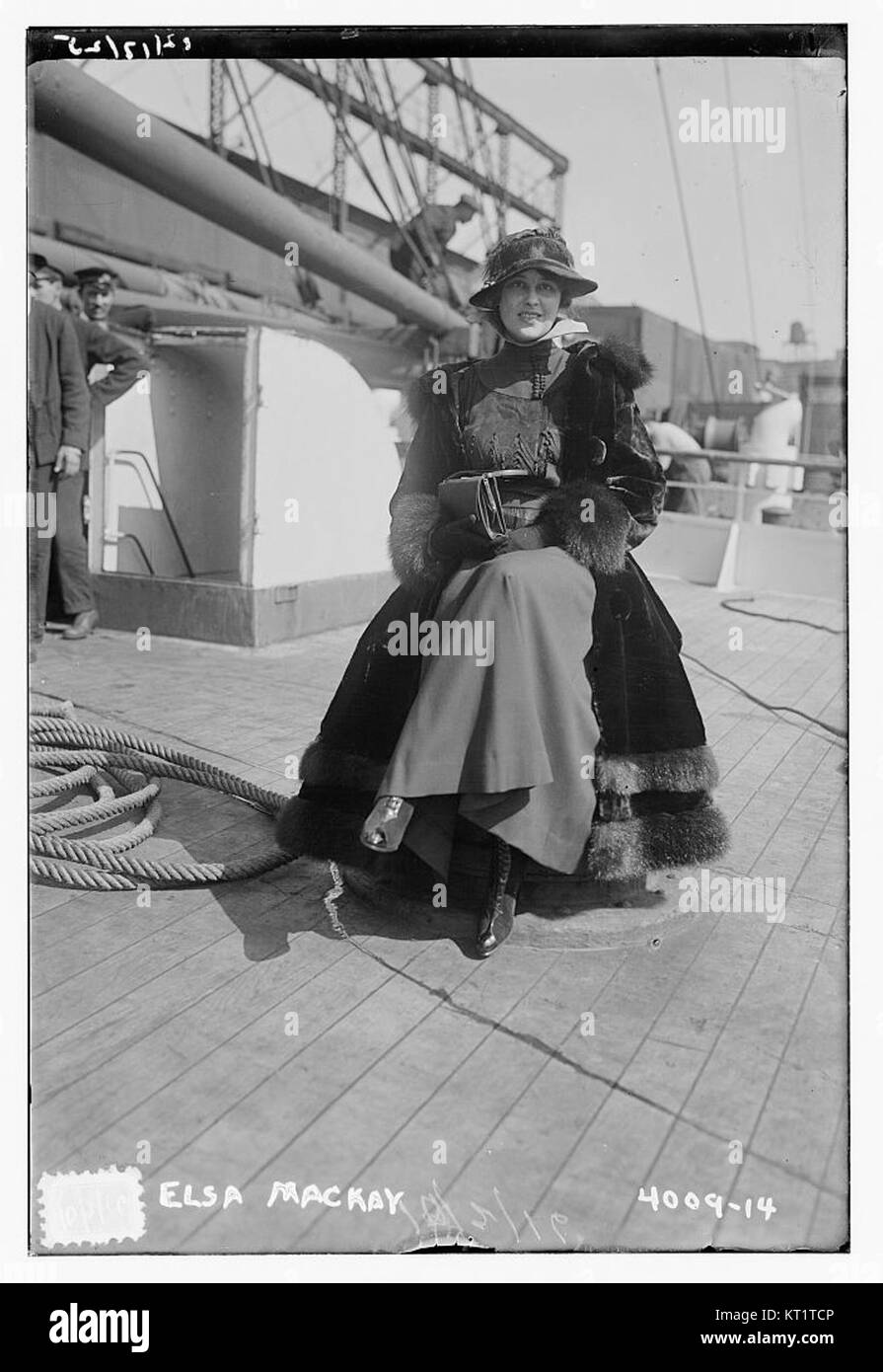 This image features Elsa MacKay, a subject captured in a photograph ...