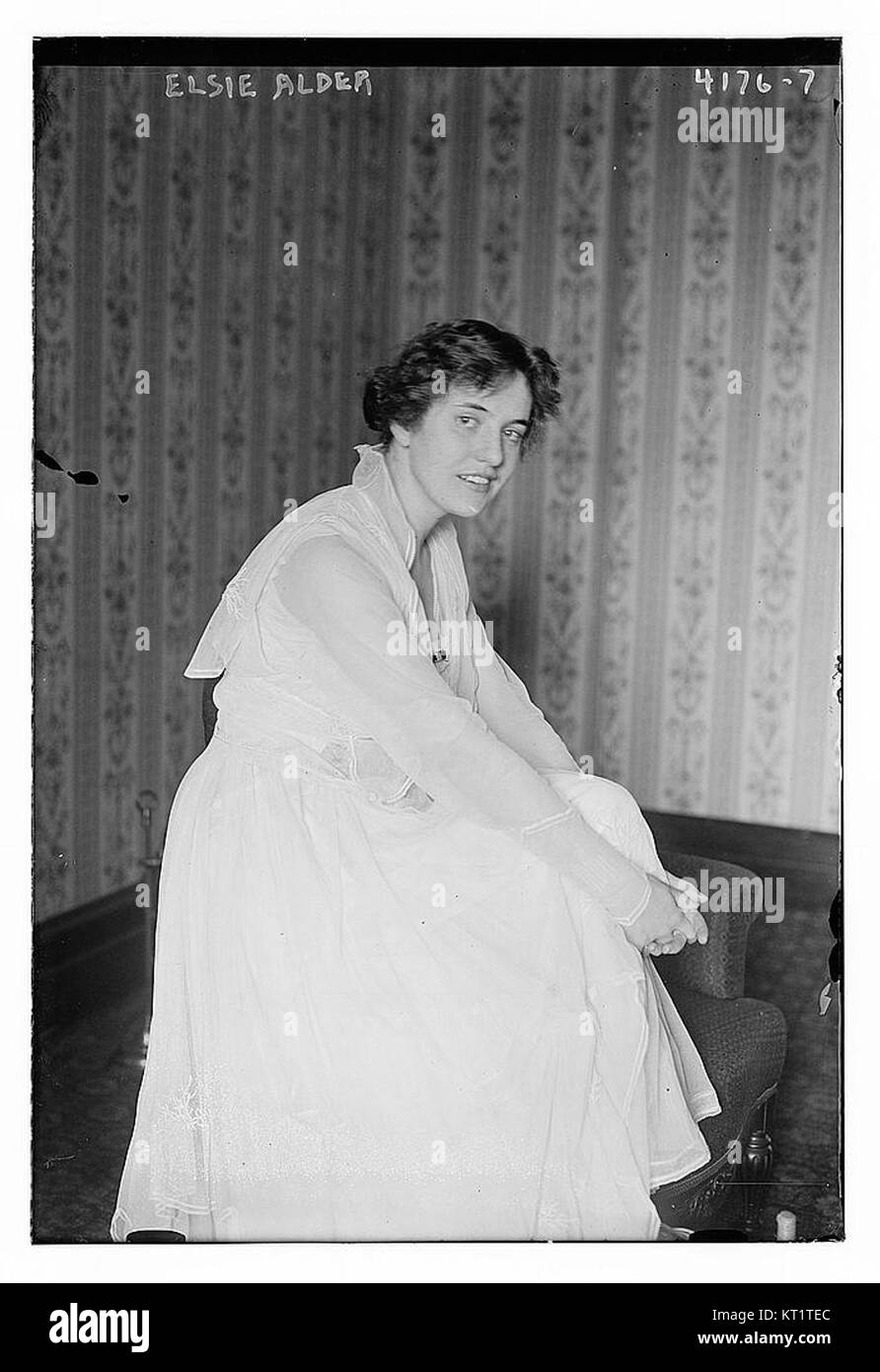 Elsie Alder, depicted in a photograph, is known for her work in the ...