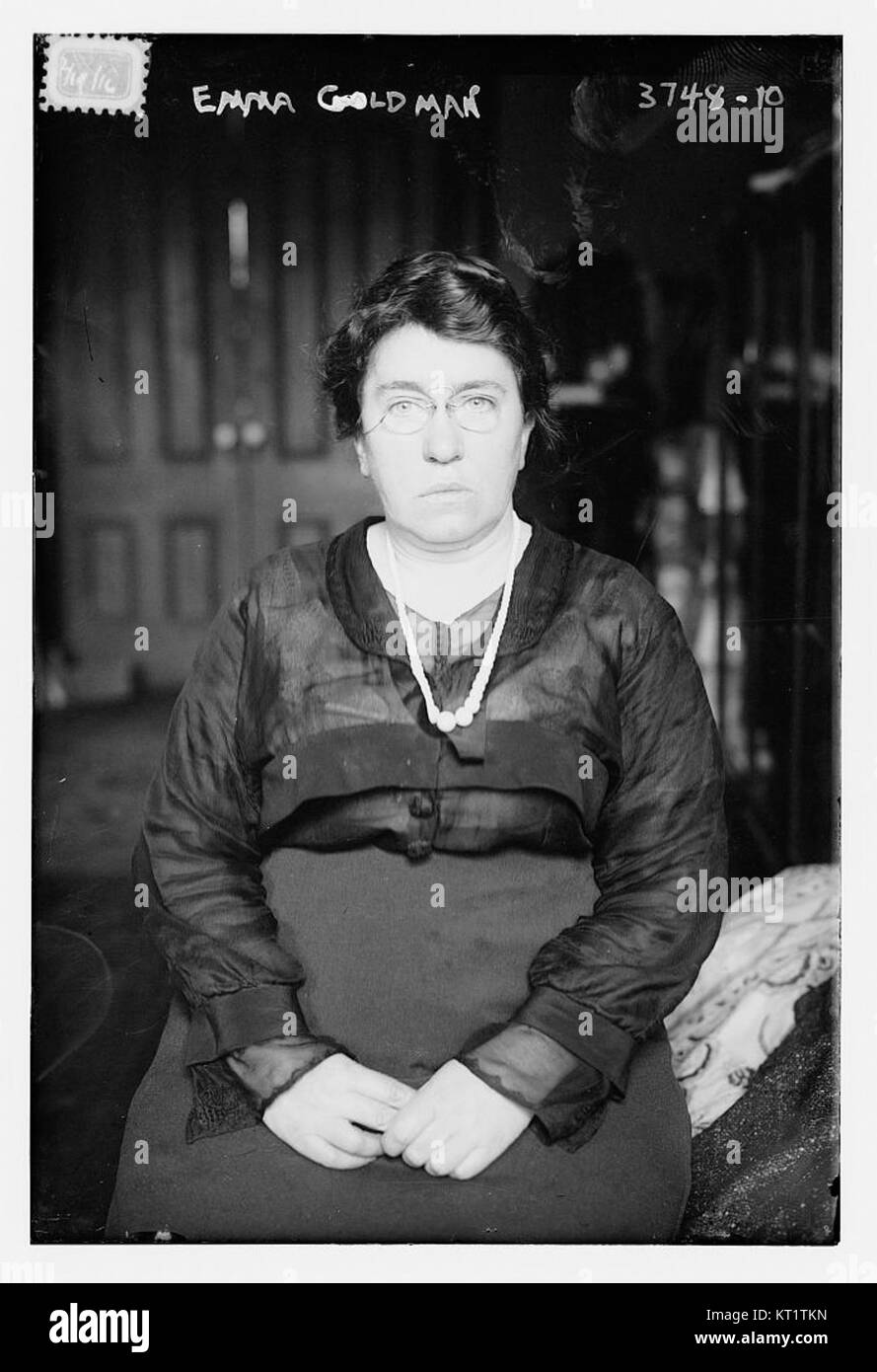 Emma Goldman (1869–1940) was a Lithuanian-born American anarchist known ...