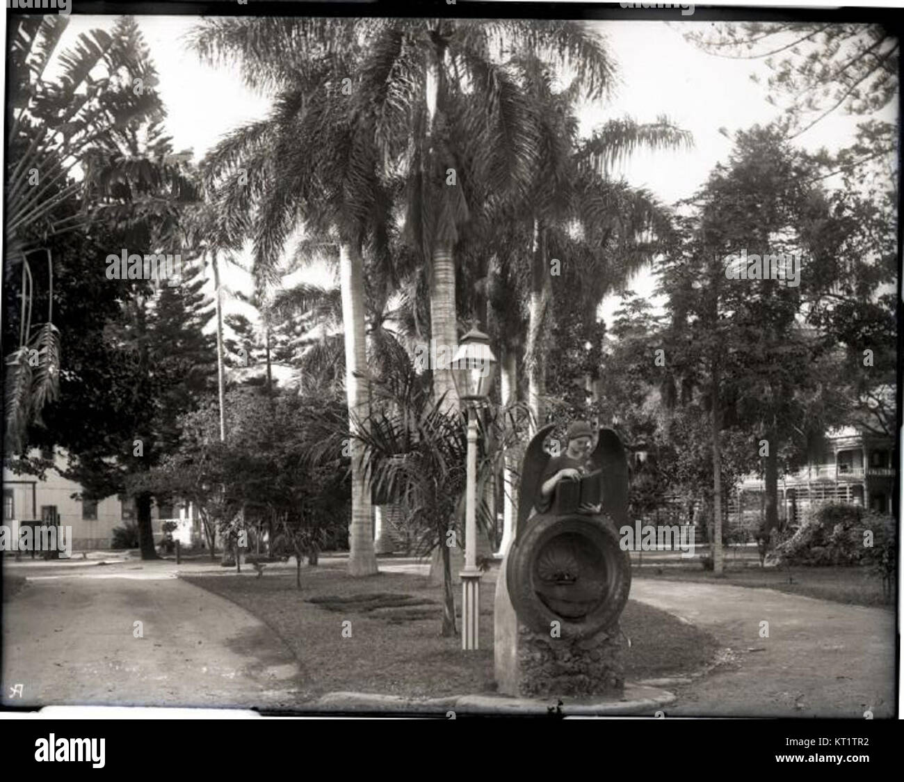 A photograph by Brother Bertram of the entrance to Saint Louis College ...