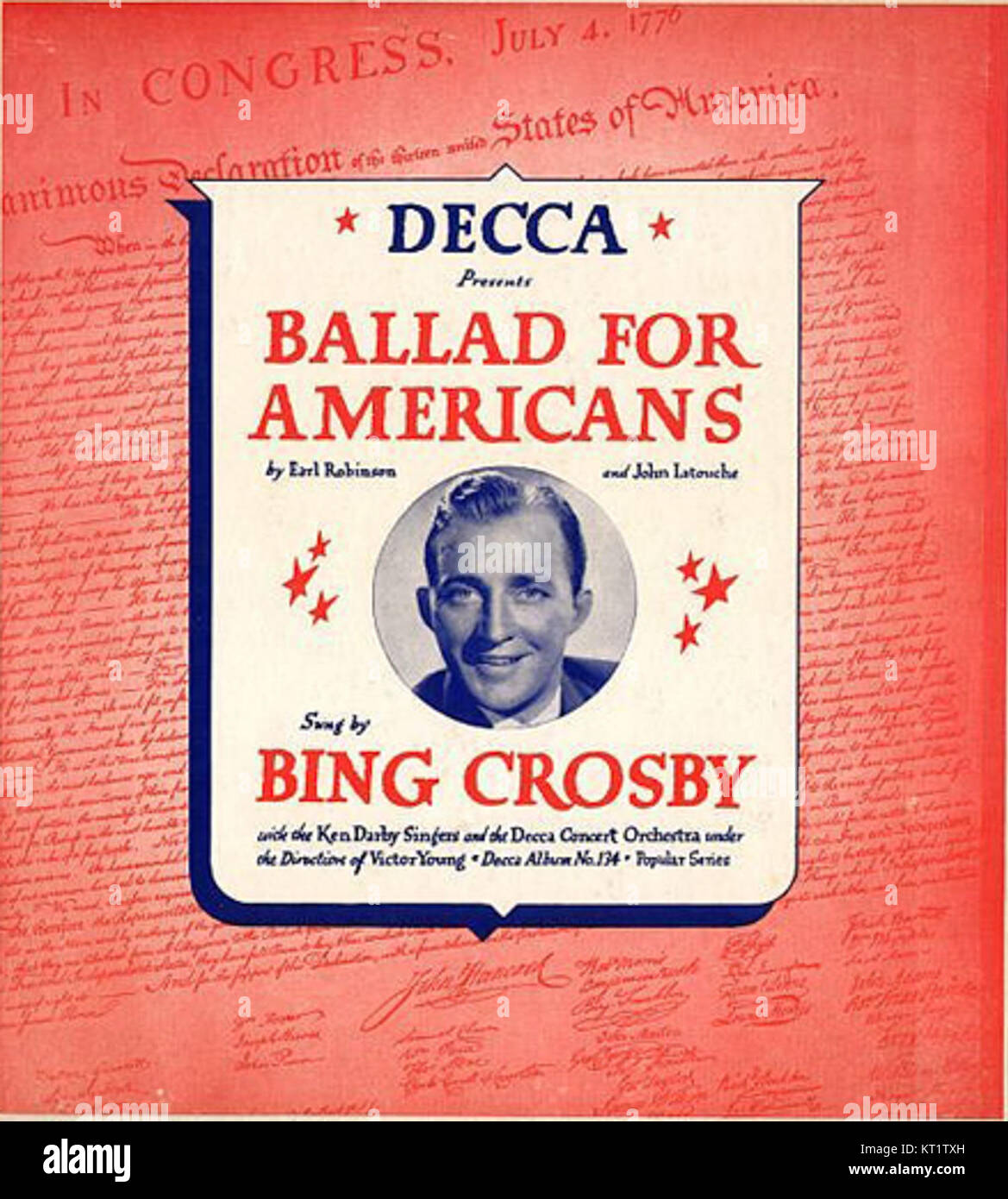 Sheet music or promotional material for *Ballad for Americans*, a ...