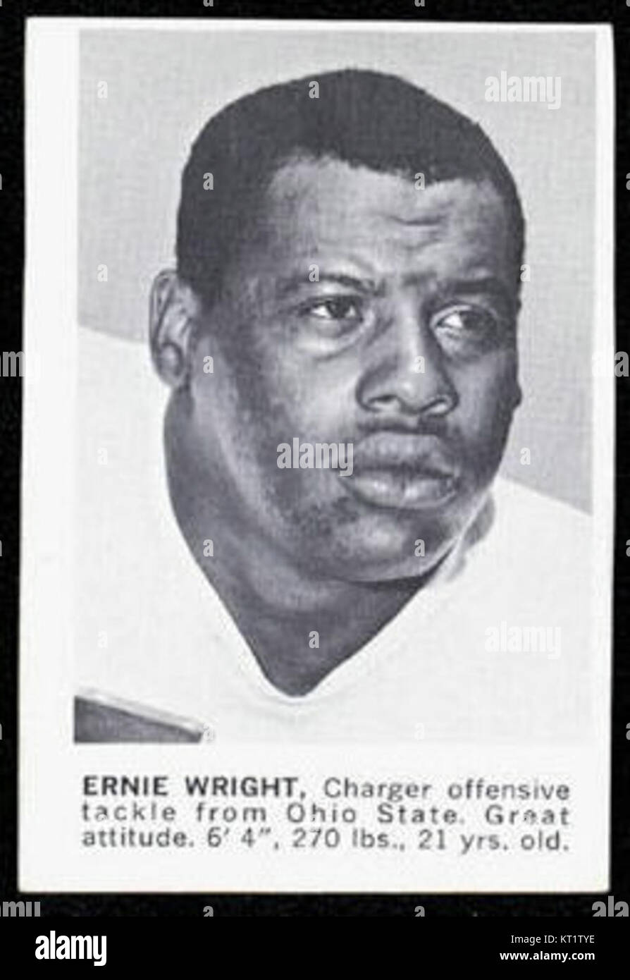 Ernie Wright, an American football player, is featured here in 1961 ...