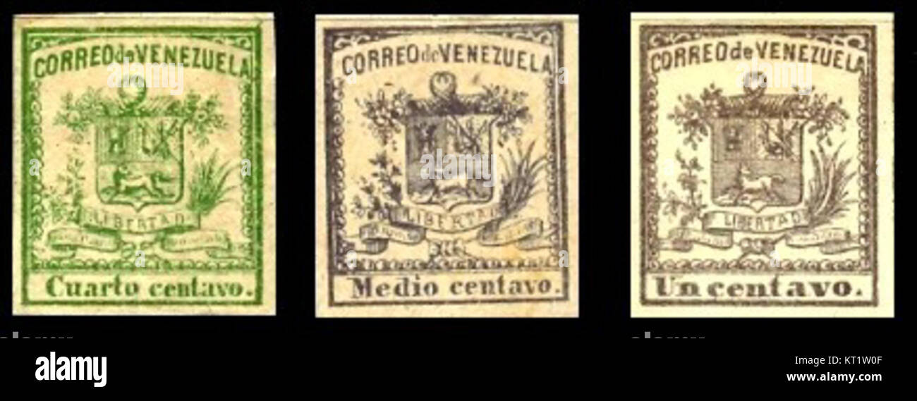 The Estampillas Escudo de Venezuela is a series of stamps from ...