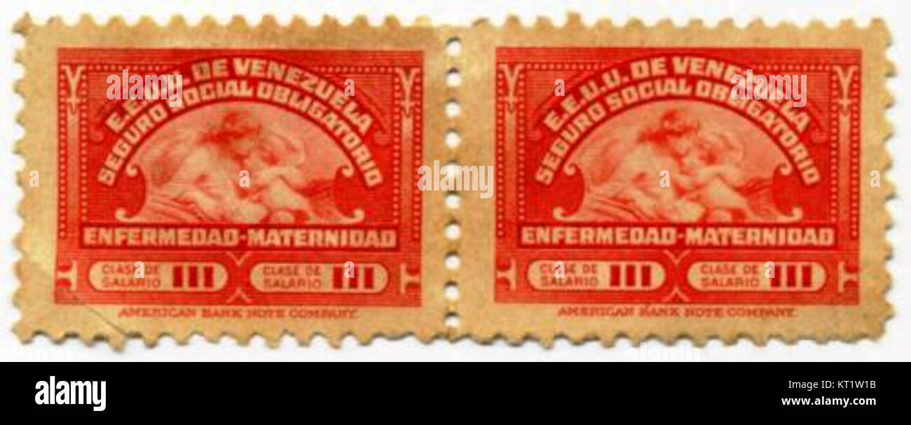 This 1944 social security stamp, issued during the mid-20th century ...