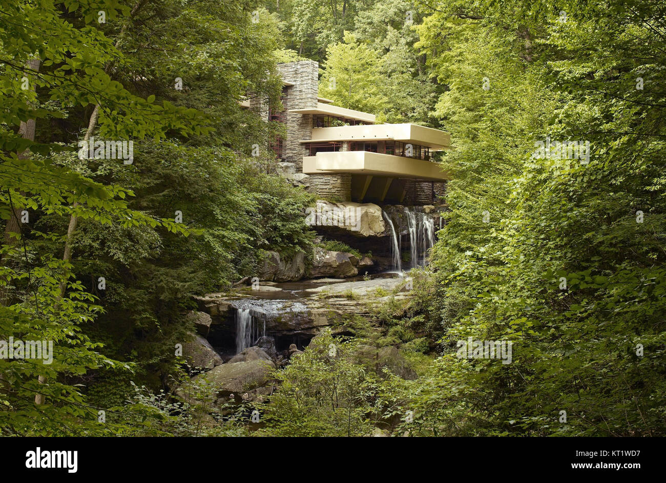 Fallingwater, designed by Frank Lloyd Wright in 1935, is an ...