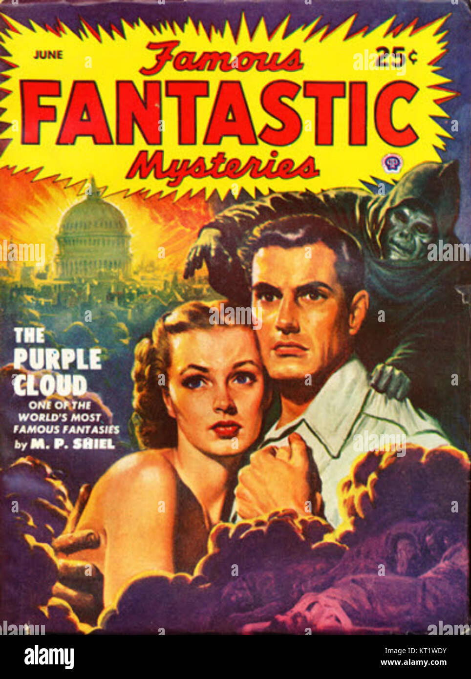 The 1949 edition of 'Famous Fantastic Mysteries' magazine features a ...