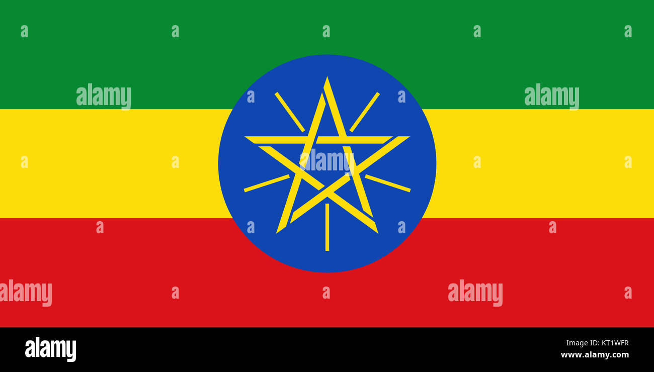 National flag of Ethiopia Stock Photo - Alamy