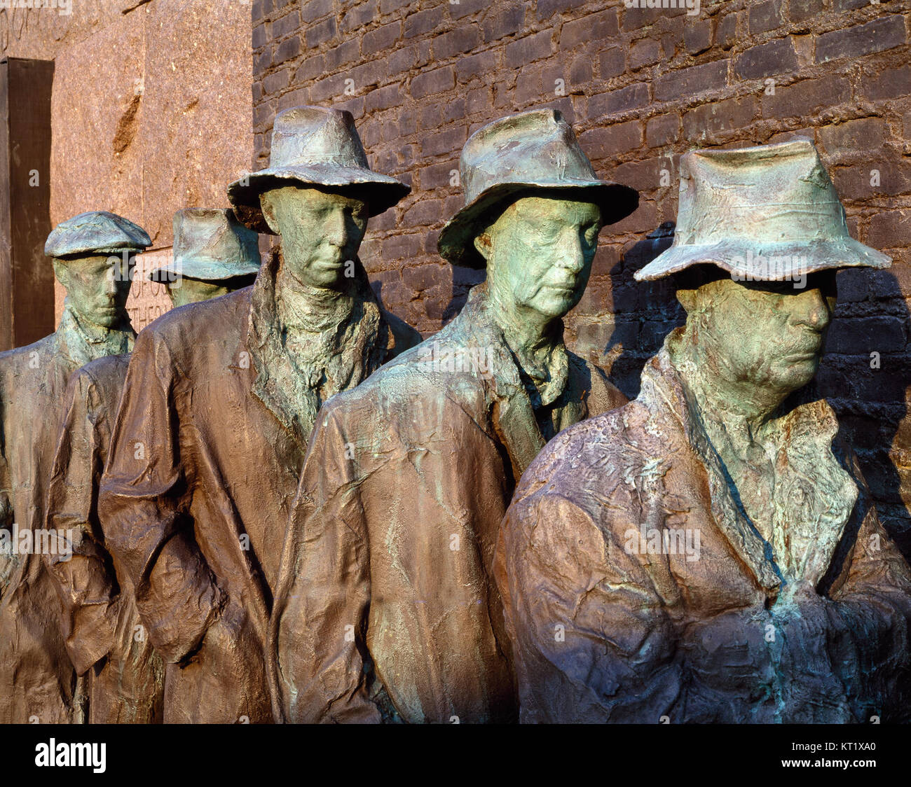 The Breadline detail of the FDR Memorial in Washington, D.C. is a ...
