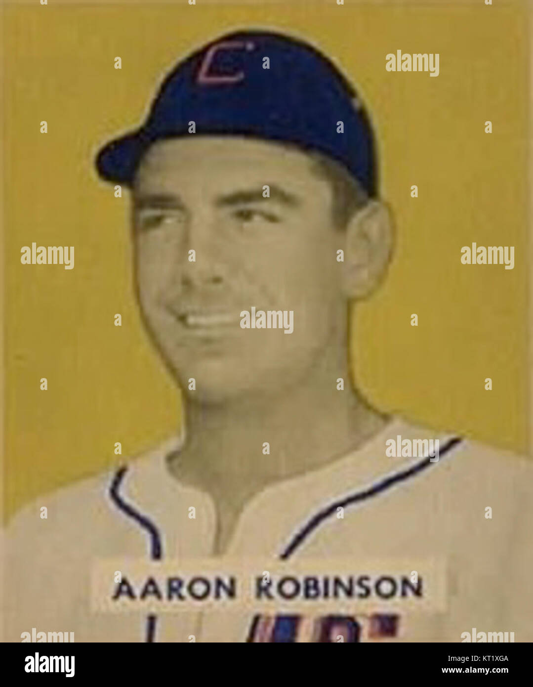Aaron Robinson was a professional baseball player, depicted in the 1949 ...