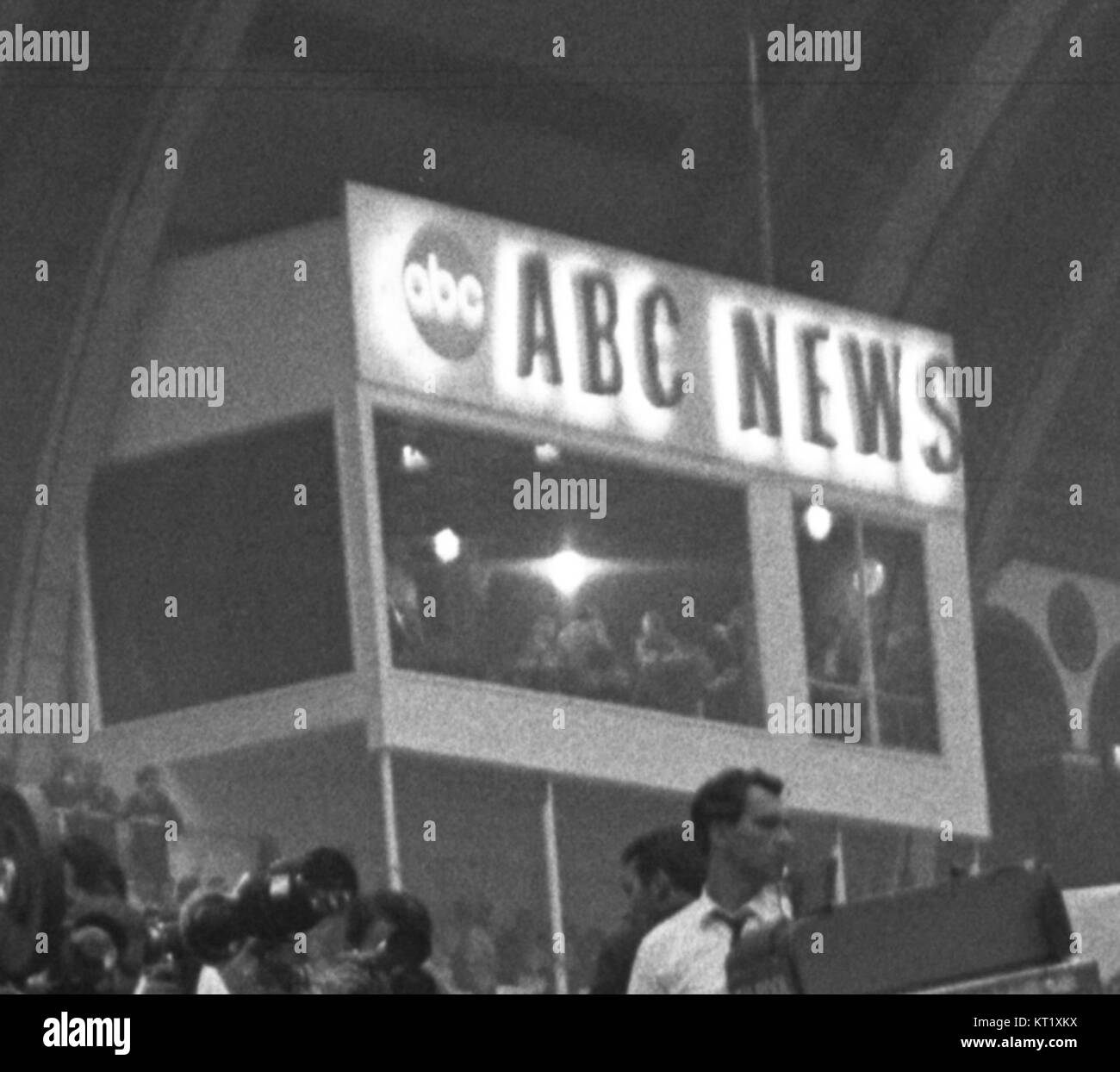 The ABC News booth at the 1964 Democratic National Convention (DNC) in ...