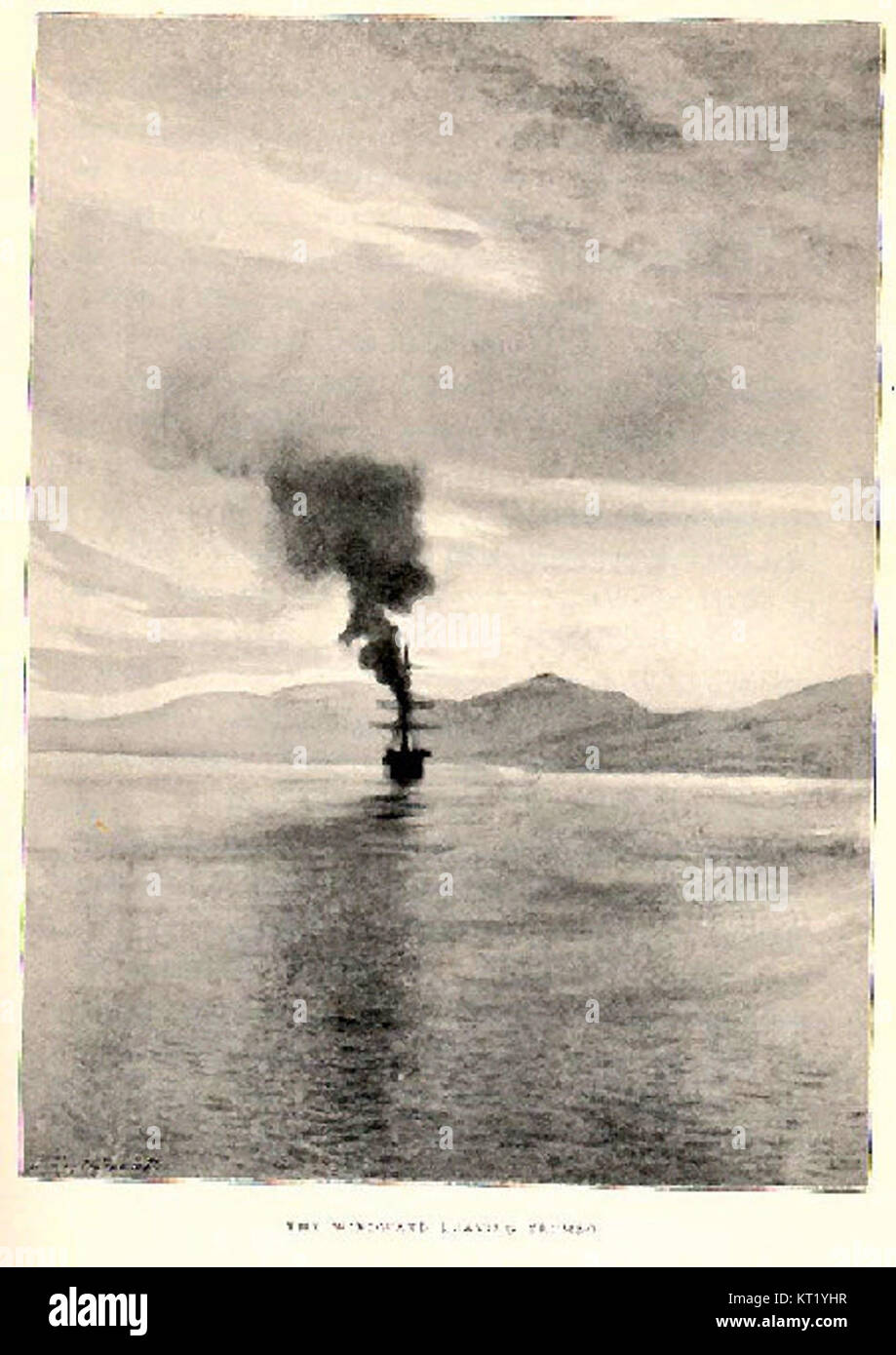 The Windward, a ship, is seen leaving Tromsø, Norway. This image ...