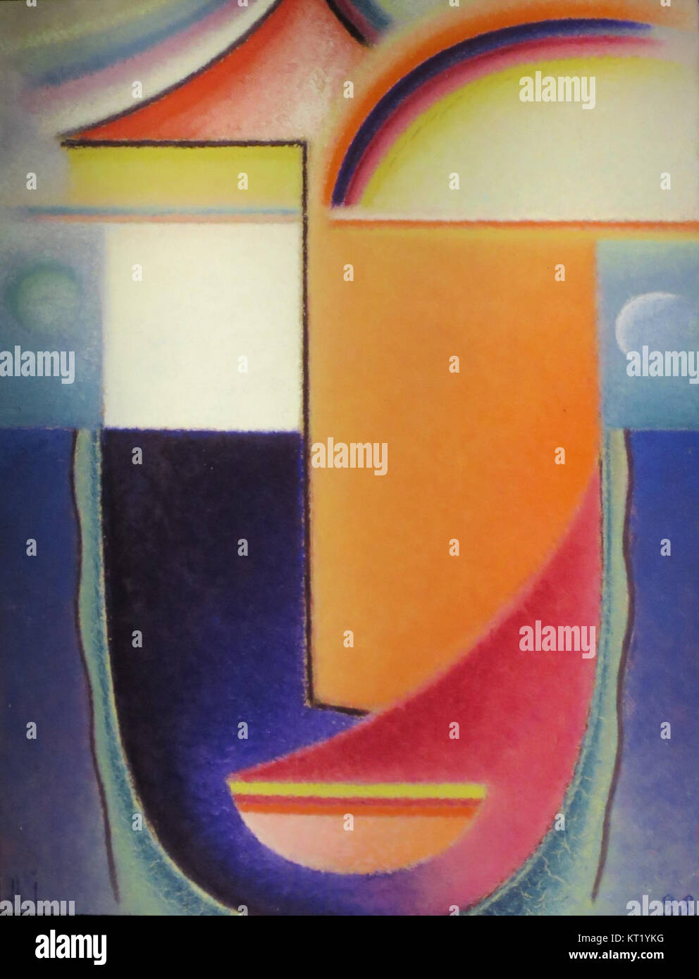 Abstract head paintings by Alexej von Jawlensky, title unknown Stock ...