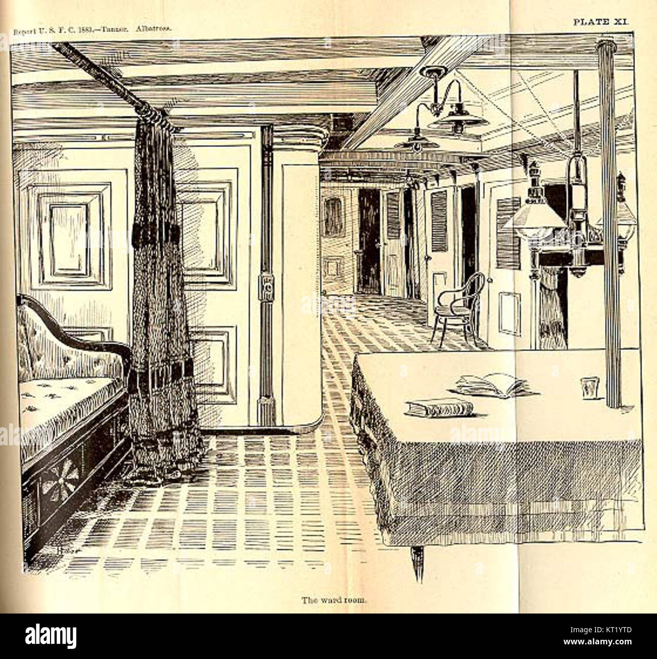 The ward room aboard the Albatross refers to a specific area of the ...
