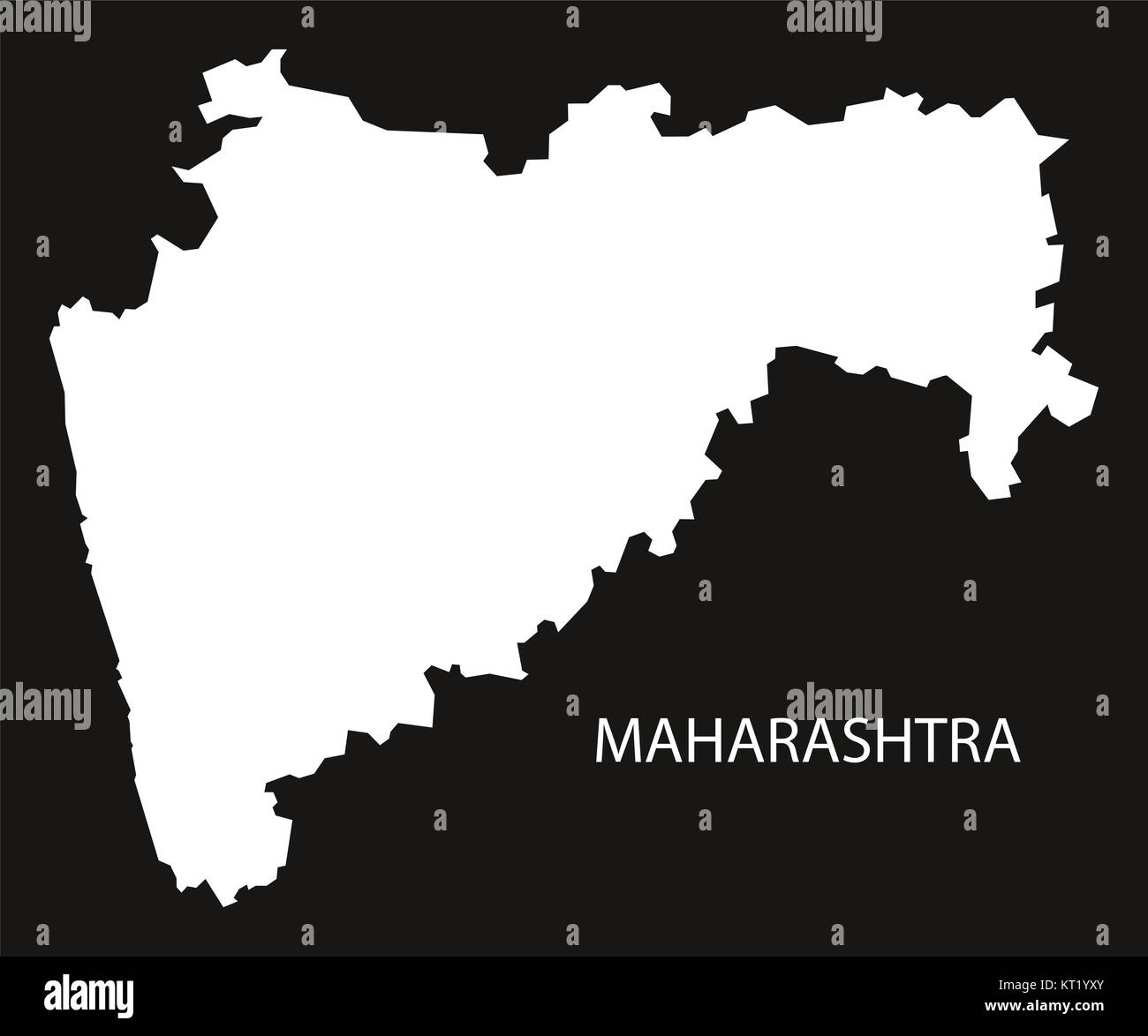 Maharashtra map hi-res stock photography and images - Alamy