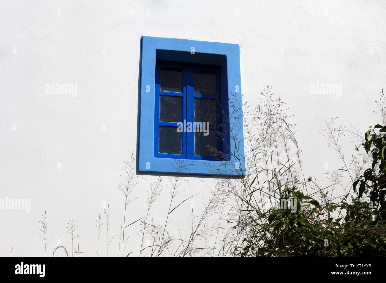 Typical colors for Greek architecture Stock Photo - Alamy