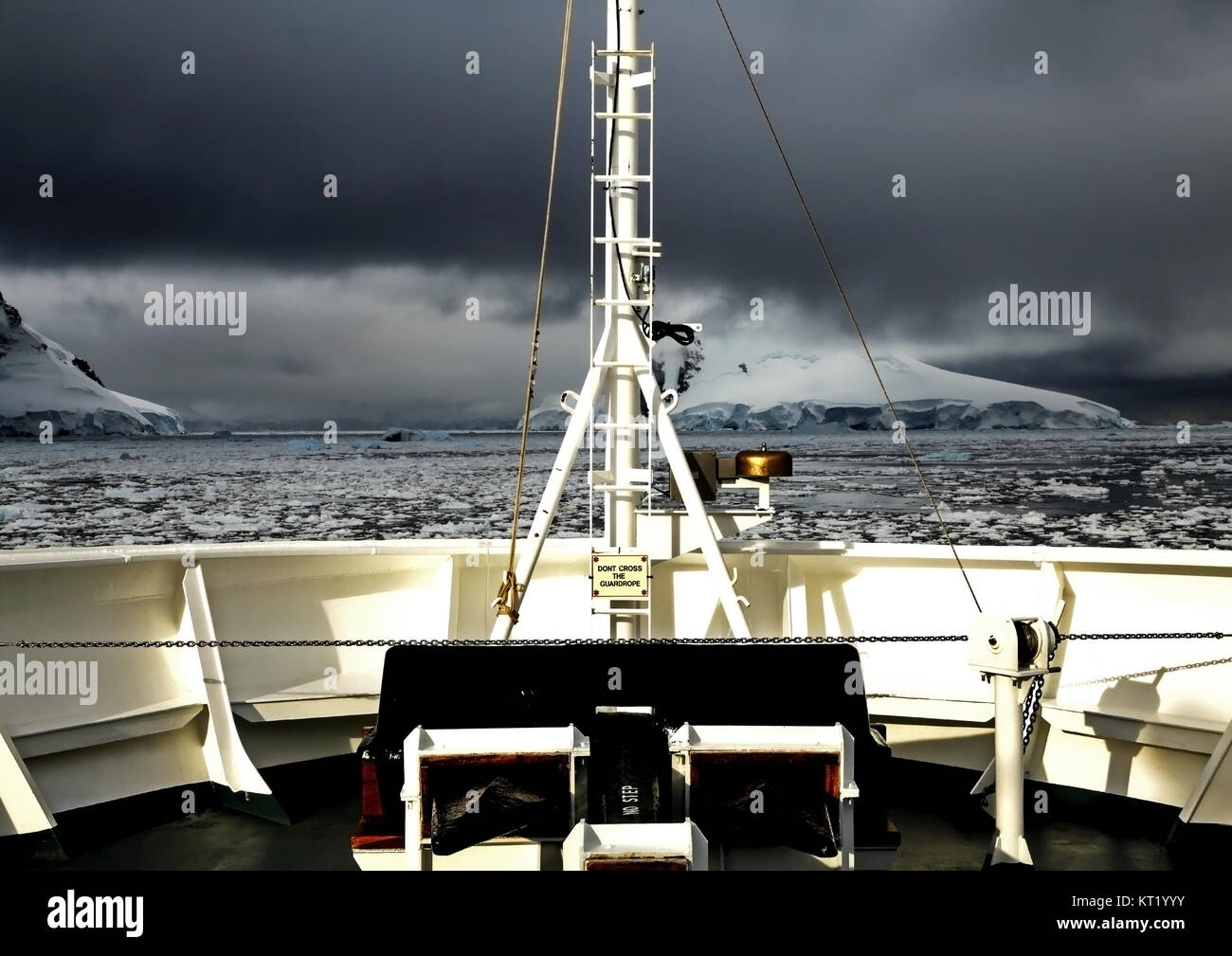 Breaking Ice in Antarctica Stock Photo - Alamy